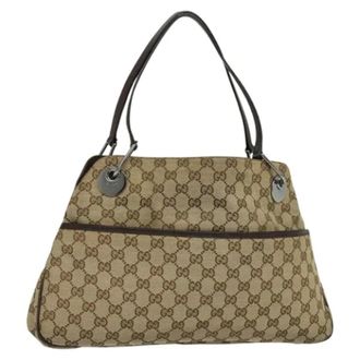 Gucci Pre-owned Toile sacs-gucci - Femme - Pre-owned - Beige - Taille: ONE Size