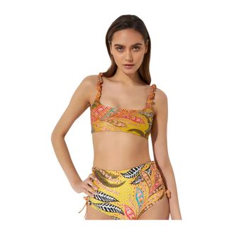 Agua Bendita Femme, Maillots de bain, Jaune, Taille: 42 FR Lucille Bikini Top