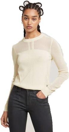 G-Star G-Star Femme Pointelle r knit, Blanc (chalk D25270-B754-127), XS