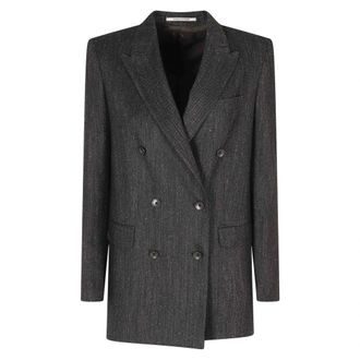 Tagliatore Jasmine Zweireihiger Blazer - - Jackets - Damen - Braun - XS