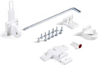 Hailo Montagezubehör weiß Öko Flex Uno Abfallsammler Duo Beschlag Mülleimer Set