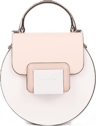 Cromia Unisex Ladies Bag It Iconic Rucksack, Weiß-Rosa