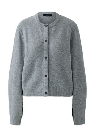 Oui Damen Strickjacke ILAYA l&auml;ssig geschnitten Uni