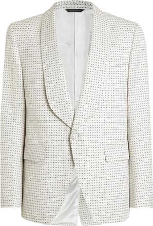 Dolce & Gabbana jacquard dotted blazer - Nude