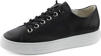 Paul Green Femme Chaussures à Lacets, Dame Chaussures Confortables,Semelle intérieure Amovible,Chaussure Basse Confort,Schwarz (Black/White),37 EU / 4 UK