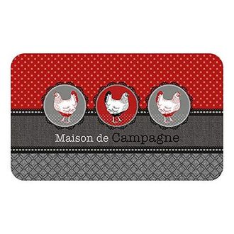 Douceur d'Intérieur Auberge Deko-Teppich, rechteckig, Mehrfarbig, 45 x 75 cm