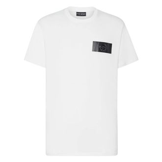 Plein Sport Homme, Tops, Blanc, Taille: S T-shirt Col Rond Global Express Edition
