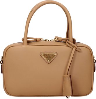 Prada Femmes Sacs &agrave; Main Beige Ou Cuir Naturel