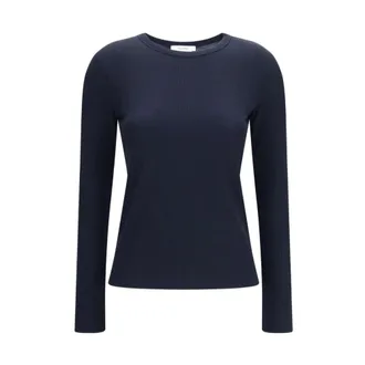 Max Mara Femme, Tops, Bleu, Taille: 38 FR Salmone Manches Longues