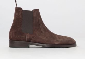 Paul Smith Bottines Chelsea en cuir de vache su&eacute;d&eacute; avec semelle en cuir