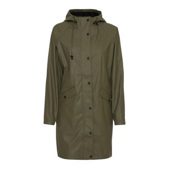 Ichi Stilvolle Jacke mit Verstellbarer Kapuze - - Coats - Damen - Gr&uuml;n - 2XL