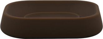 MSV Seifenschale ABS Soft Touch ASTI Schokoladenbraun