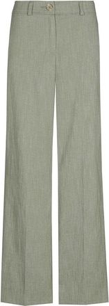 Marie M&eacute;ro Femme, Pantalons, Vert, Taille: 46 FR Pantalon Droit Aspect Denim