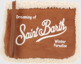 MC2 Saint Barth Aline Mini-Handtasche aus Kunstpelz mit gesticktem Logo