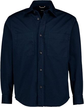 HUGO BOSS Herren Overshirt schwarz