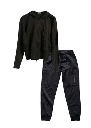 Brunello Cucinelli Black Jacket and Joggers Tracksuit Size M