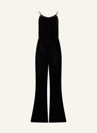 Sandro Sandro Jumpsuit Aus Samt Mit Schmuckperlen schwarz