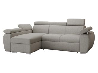 Mirjan24 Ecksofa Boston Mini, Eckcouch mit Schlaffunktion und Bettkasten, Polsterecke mit Einstellbare Kopfst&uuml;tzen, L-Sofa, Polstergarnitur, Wohnlandschaft (Ar