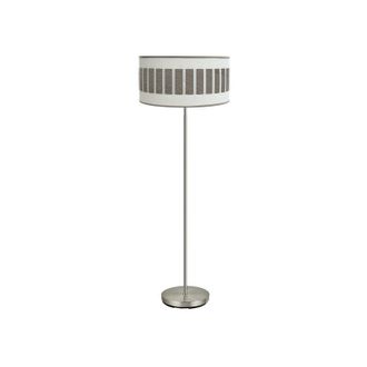 Fabrilamp Fabrilamp - Boden Wohnzimmer Ivanna 1xe27 Nickel/Weiß-Holz Grau 163x40x40 Cm