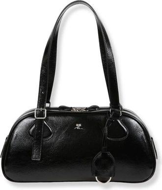 Courrèges Femme, Sacs, Noir, Taille: ONE Size Friday Bowling Leather Bag
