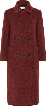 Inwear Femme, Manteaux, Brun, Taille: 40 FR Manteau Syrah Melange avec Col Chemise