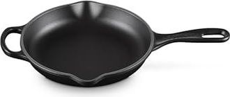 LE CREUSET Skillet Signature en Fonte Émaillée, Rond, 20 cm, 1,51 kg, Noir Mat, 20182200000422