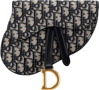 Dior Bauchtaschen - Oblique Canvas Saddle Belt Bag - Gr. ONE SIZE - in Blau - für Damen