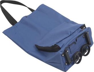 DOITOOL Chariot de Courses Pliable avec Capacité Importante Pochette de Rangement Épaisse à Roulettes Caddie Portable Multifonction pour Courses et Pique- Pra