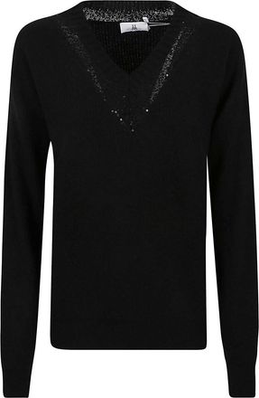 Eleven 88 V-Pullover - Schwarz