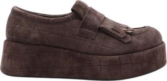 Bruno Premi Mocassin &agrave; semelle plateforme - Femme - Chaussures - Brun - Taille: 39 EU