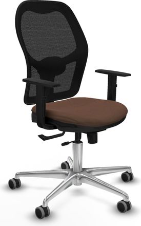 Piqueras y Crespo B&uuml;rostuhl Parkett mit 1D-Armen, h&ouml;henverstellbare Lendenwirbelst&uuml;tze, ausgestattet mit Syncro/Traslack und eingespritztem Schaum. Mit Rollen von 65 mm