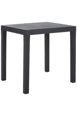ambia GARDEN Gartentisch, Anthrazit, Kunststoff, rechteckig, 65x72x78 cm, Made in Italy, Gartenm&ouml;bel, Gartentische, Gartentische