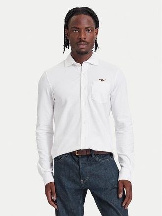 Aeronautica Aeronautica Militare Hemd 262CA1313UP00408 Wei&szlig; Regular Fit