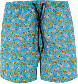 Drumohr Homme, Maillots de bain, Multicolore, Taille: L Short de bain en nylon