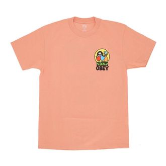 Obey Klassisches Citrus Herren T-Shirt - - Tops - Herren - Rosa - S
