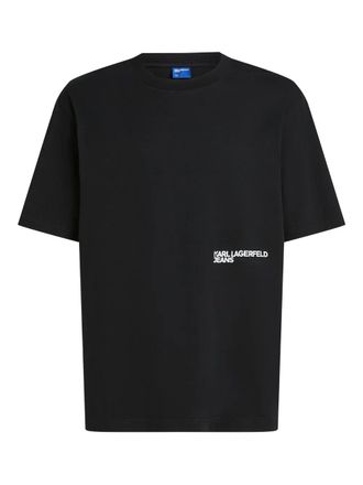 Karl Lagerfeld t-shirt à logo imprimé - Noir