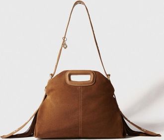 Maje Sac Miss M En Suède - Marron - Maje