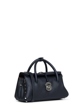 Zanellato Womens Handbag Dotta Black Leather Bovine Handbags Hand Bags