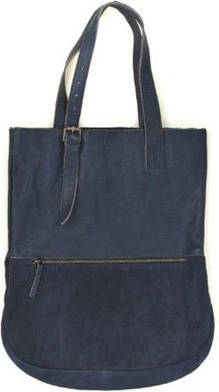 Pieces JENUA SHOP LEATHER NET 17041212, Sac à main femme - Bleu-TR-E1-350, 42x50x8 cm (B x H x T) EU