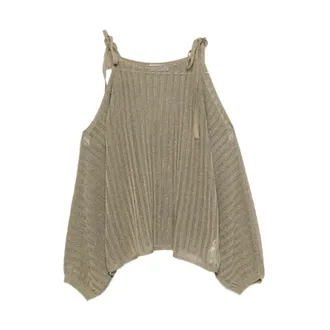 Jijil Femme, Blouses et Chemises, Vert, Taille: 36 FR Maglia In Filo Verde Laminato