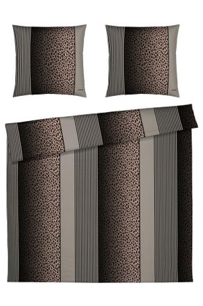 Joop Bettwäsche Joop! Leo, Taupe, Textil, Graphik, 200x200 cm, Oeko-Tex Standard 100, pflegeleicht, schadstoffgeprüft, weiche und