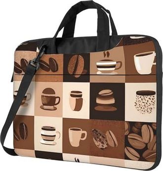 Generic Sac pour ordinateur portable de 15,6, housse de protection antichoc pour ordinateur portable de cuisine avec bandouli&egrave;re, pour homme et femme, multico