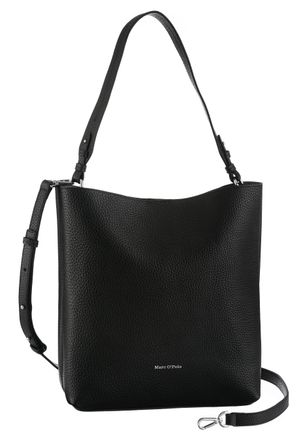 Marc O'Polo Umh&auml;ngetasche Brinja, Damen, Gr. B/H/T: 33cm x 33cm x 12cm, schwarz, Leder, MARC OPOLO ACCESSORIES, Taschen Umh&auml;ngetasche, Damen Schultertasche, Henke