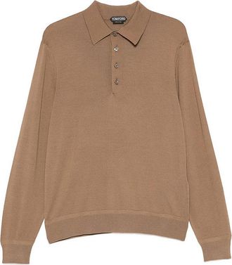 Tom Ford Pull Col Rond - Marron