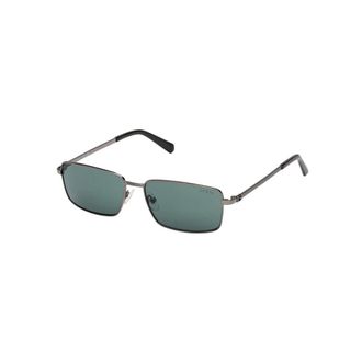 Guess Ezra Schmale Rechteckige Sonnenbrille - - Accessories - Herren - Grau - 56 MM