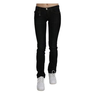 Costume National Femme, Jeans, Noir, Taille: W24 Jean Slim Noir &Eacute;l&eacute;gant