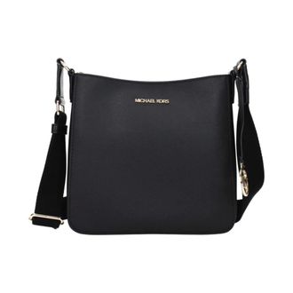 Michael Kors Femme, Sacs, Noir, Taille: ONE Size Sac bandouli&egrave;re en cuir avec bandouli&egrave;re r&eacute;glable