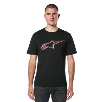 Alpinestars Herren T-Shirt Ageless Shadow Csf Tee Kurzarmshirt für Männer mit Rundhalsausschnitt Schwarz/Rot L
