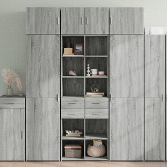 vidaXL Armoire de rangement sonoma gris 70x42,5x225 cm - Vidaxl