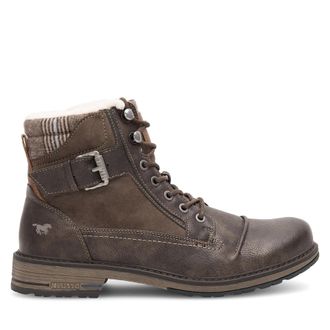 Mustang Jeans Schn&uuml;rschuhe Mustang 4157-605 Braun